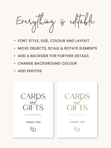 Autumn Wedding Guest Book Sign - Table Signs – TimberWink Studio AU