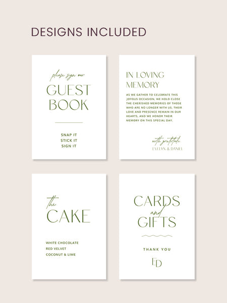 Autumn Wedding Guest Book Sign - Table Signs – TimberWink Studio AU