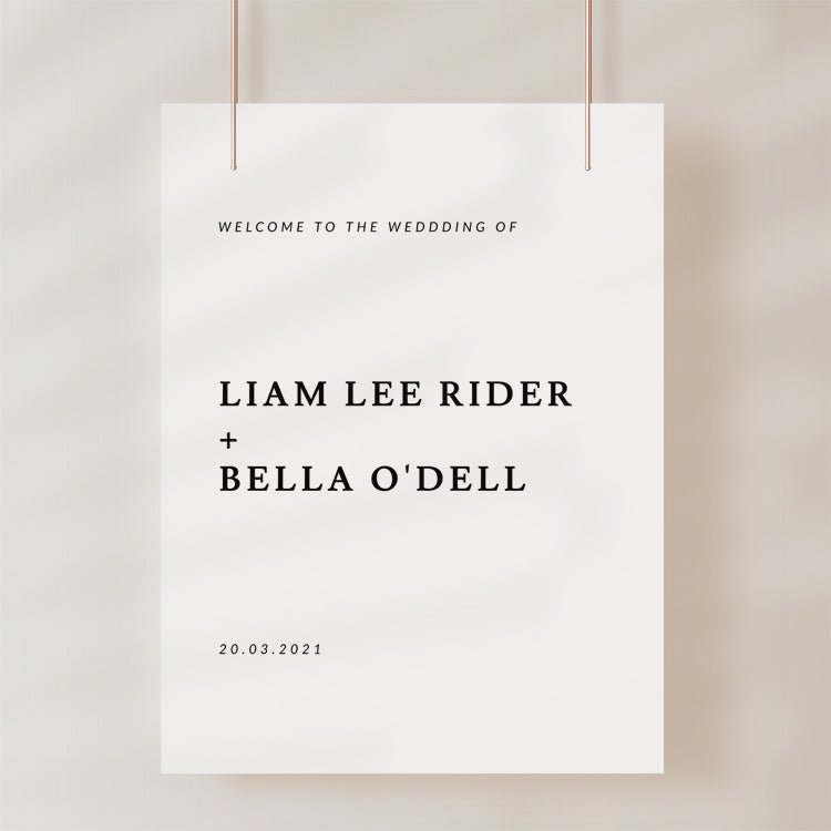 Wedding Welcome Sign - Bella | Semi-Custom, US | TWS