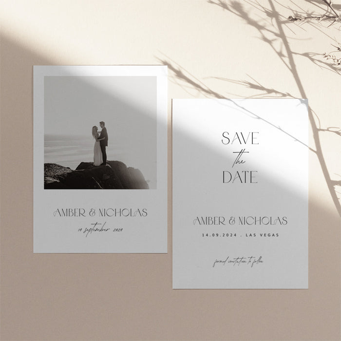 Modern Rustic Wedding Invitations, AU | TWS