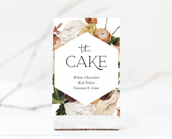 Rustic Wedding Cake Sign - Table Signs – TimberWink Studio AU