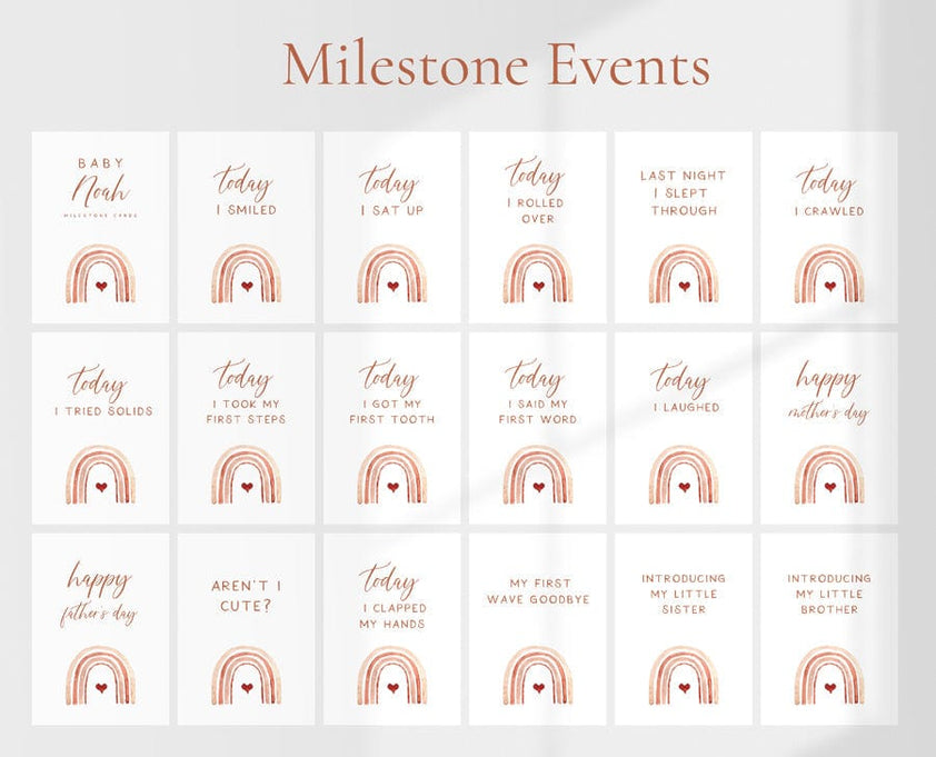 Baby Milestone Cards Printable – TimberWink Studio US