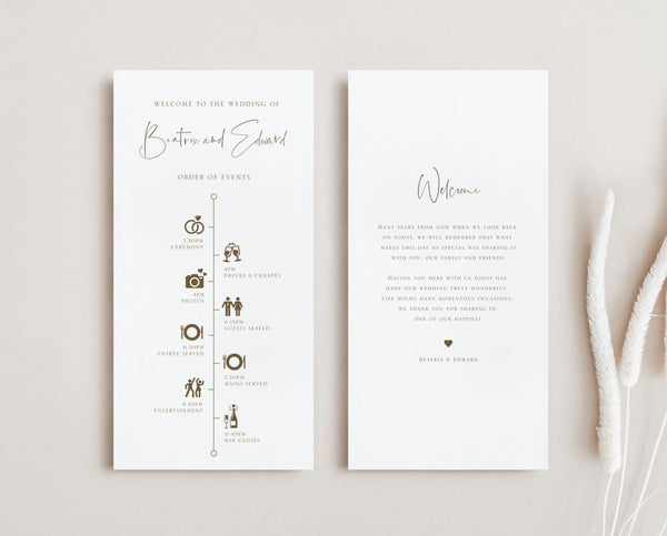 Simple Wedding Reception Timeline Guide – TimberWink Studio AU