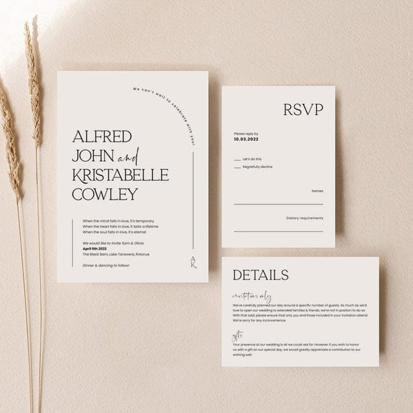 Wedding Invitation Samples - Invites Examples – TimberWink Studio AU